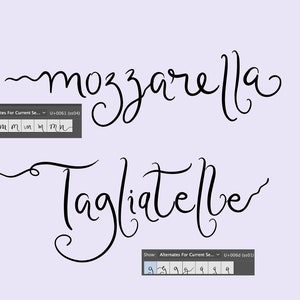 Letters From Madelyn Font: Quirky Cursive Script - Etsy