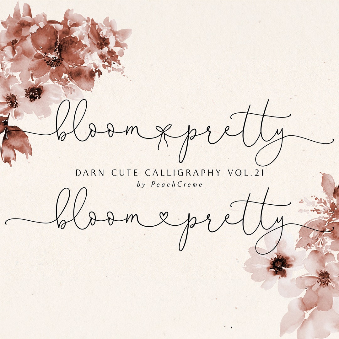 Heart Script Font, Swashes Font, Calligraphy Font Signature Font, Logo ...