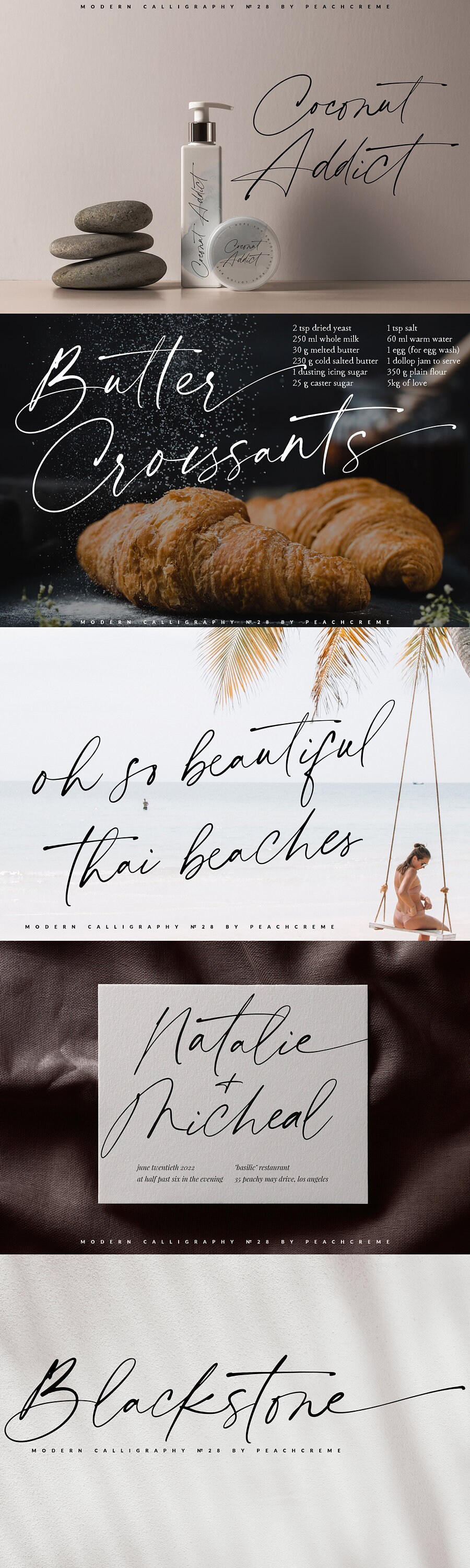Blackstone Modern Calligraphy Font, Chic Script (digital Download) - Etsy