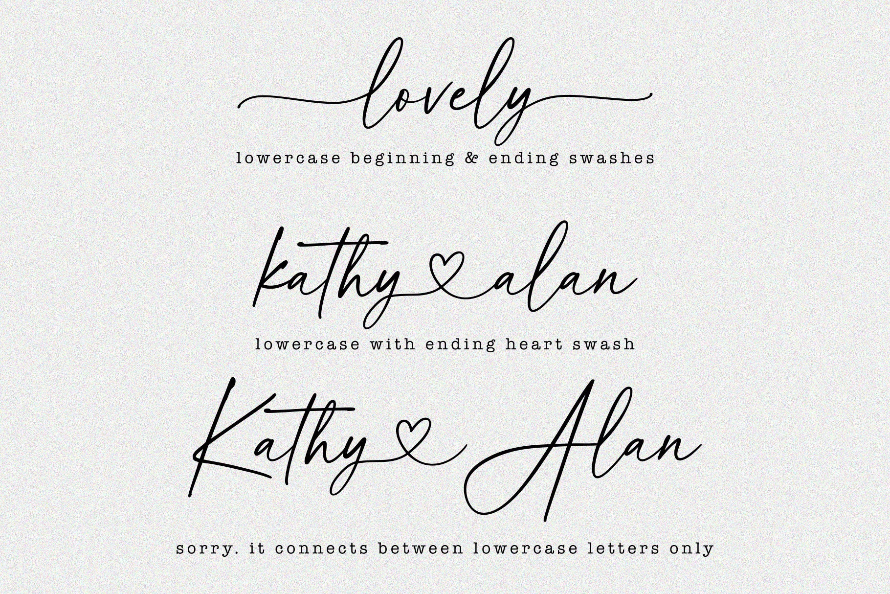 Heart Script Font, Swashes Font, Calligraphy Font Signature Font, Logo ...