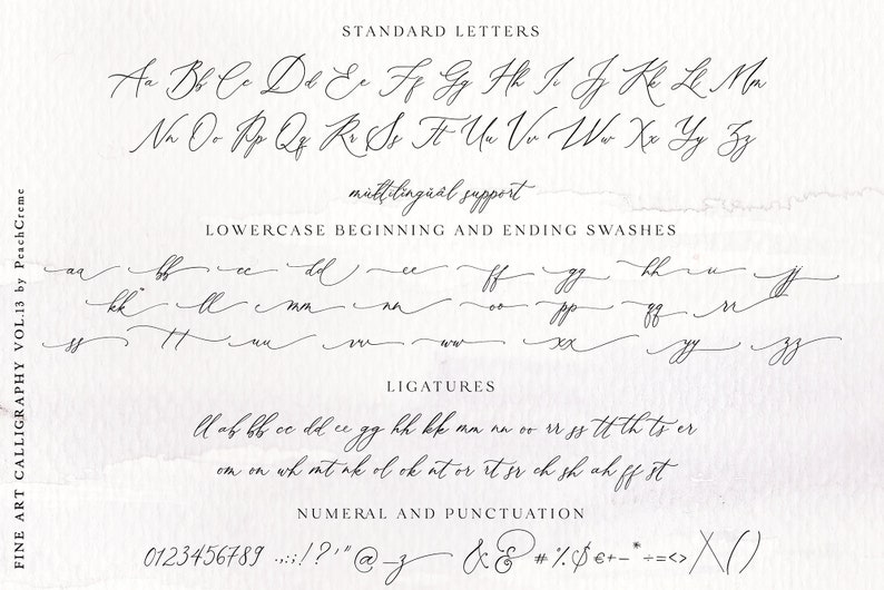 Roseberry & Beatrice Calligraphy Font, Modern Script (digital Download ...