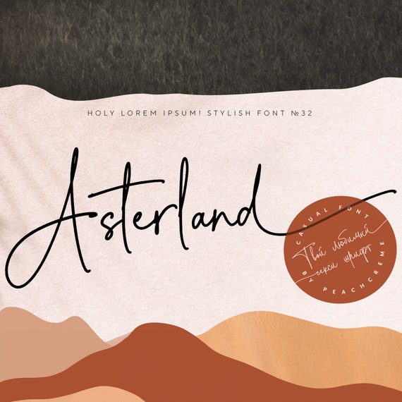 Asterism Font Wedding
