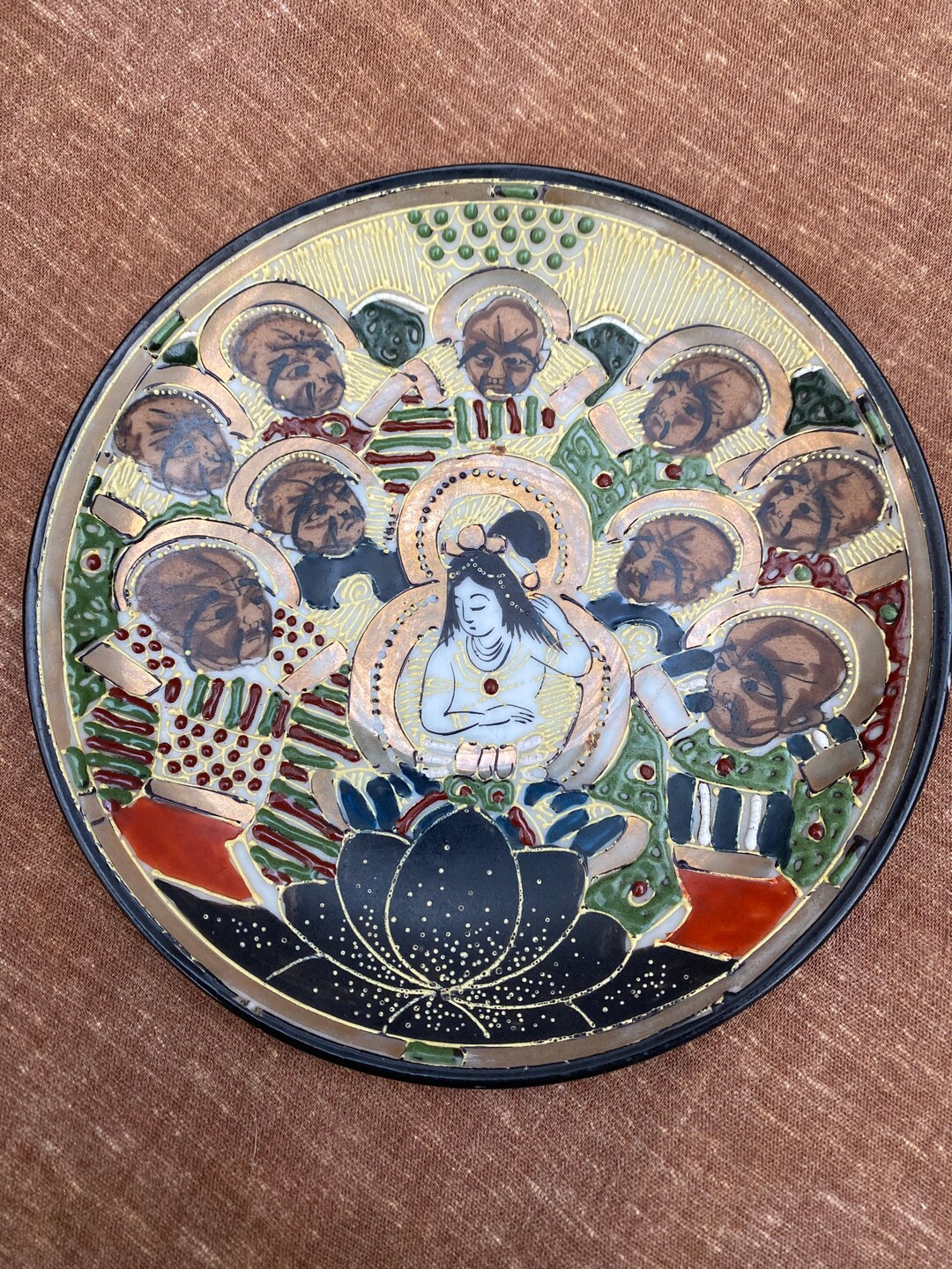 Satsuma Hand-painted Japanese Plate - Etsy