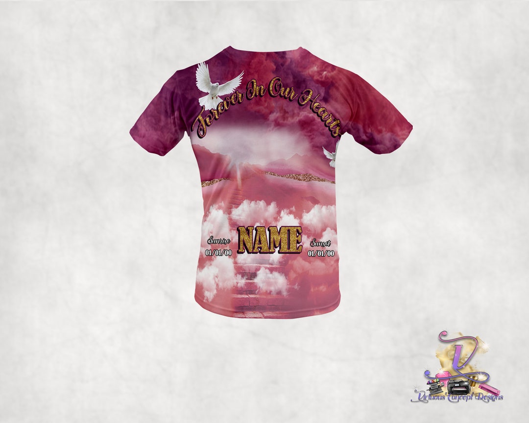 Memorial All Over Print Template, Sublimation All Over Print, Shirt ...