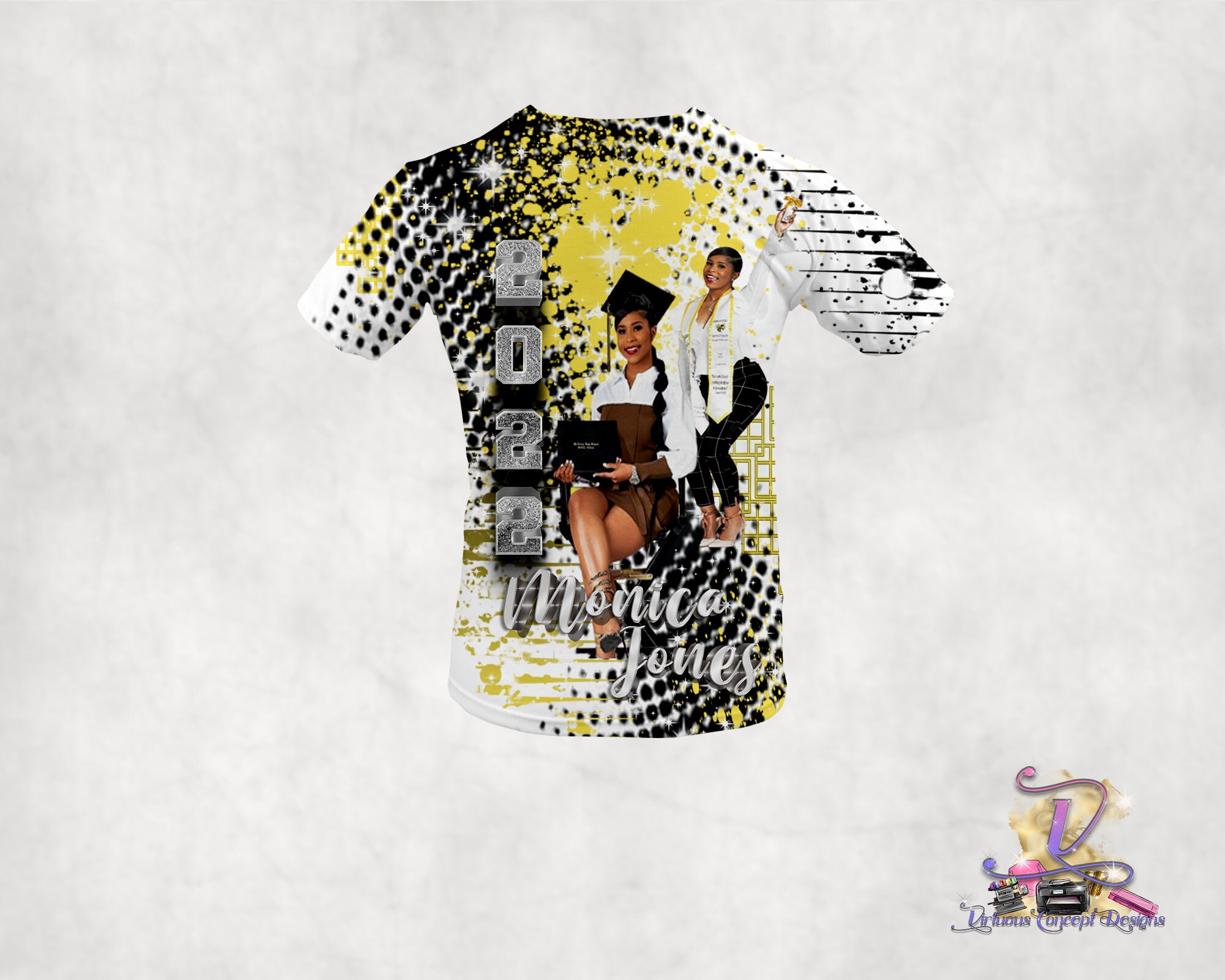 Graduation Template, Sublimation All Over Print, Shirt Template, PSD ...