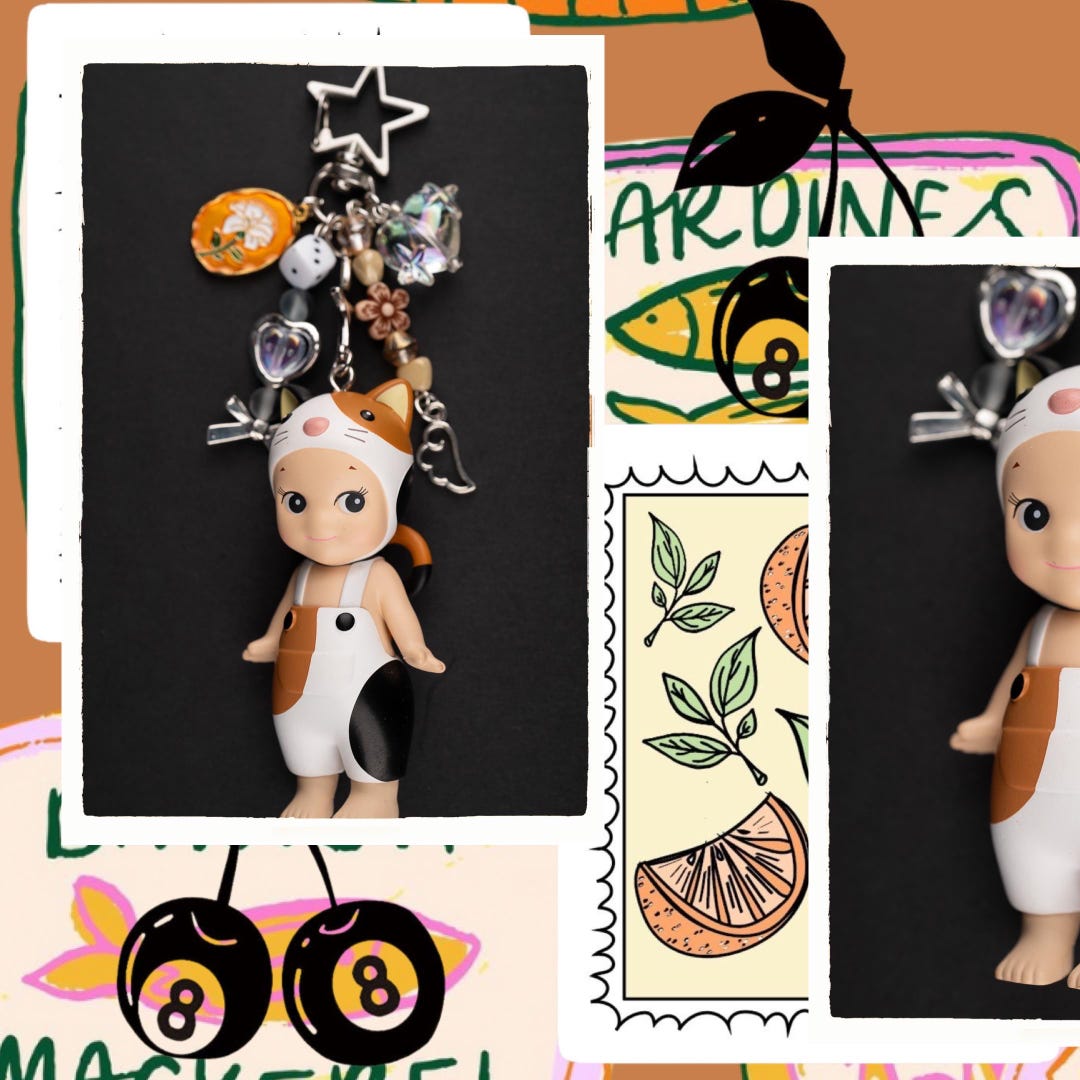Calico Cat Sonny Angel Keychain - Etsy