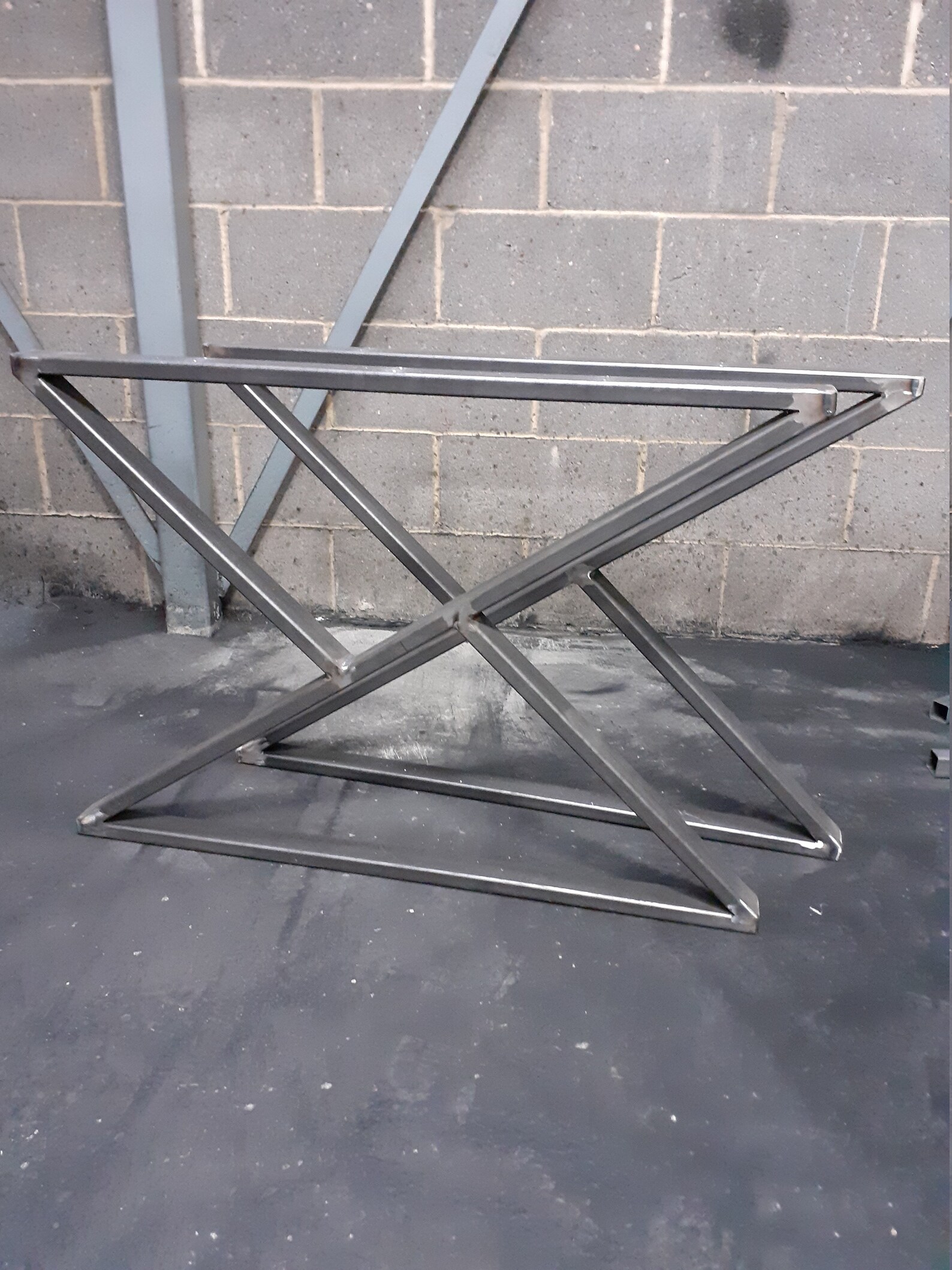 Set of 2 Triangle Shape Industrial Steel Dinning Table Desk | Etsy