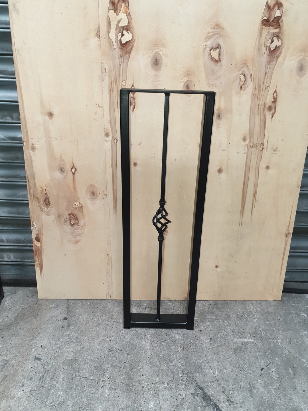 Set of 2 Industrial Steel Console Breakfast Bar Table Legs Leg Metal ...