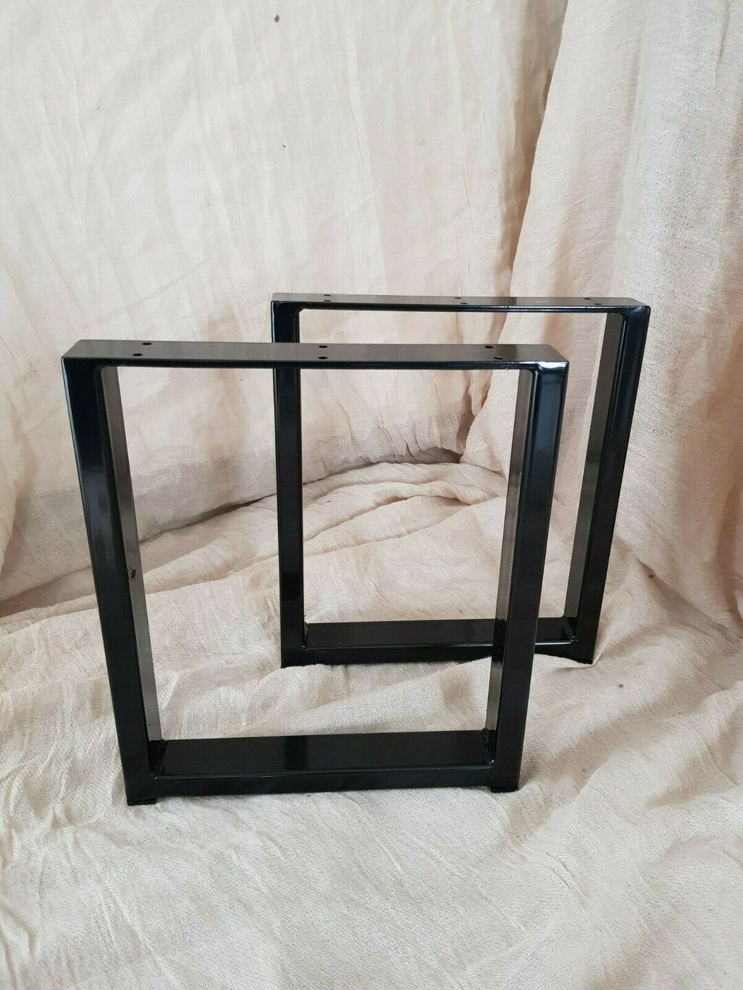 750MM TALL Set of 2 Industrial Steel Dining Kitchen Table Desk Bench ...