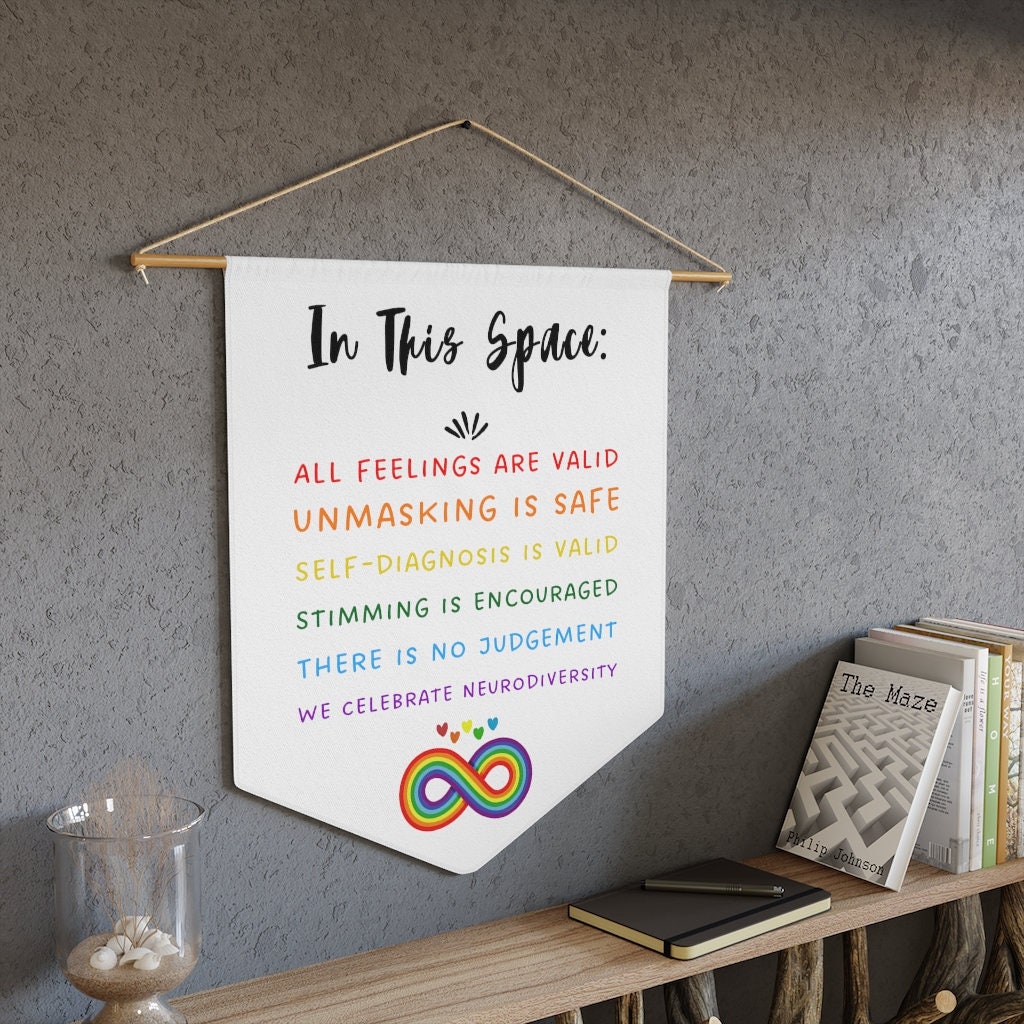 Neurodiversity Pennant Neurodiversity Wall Decor Autism Wall - Etsy