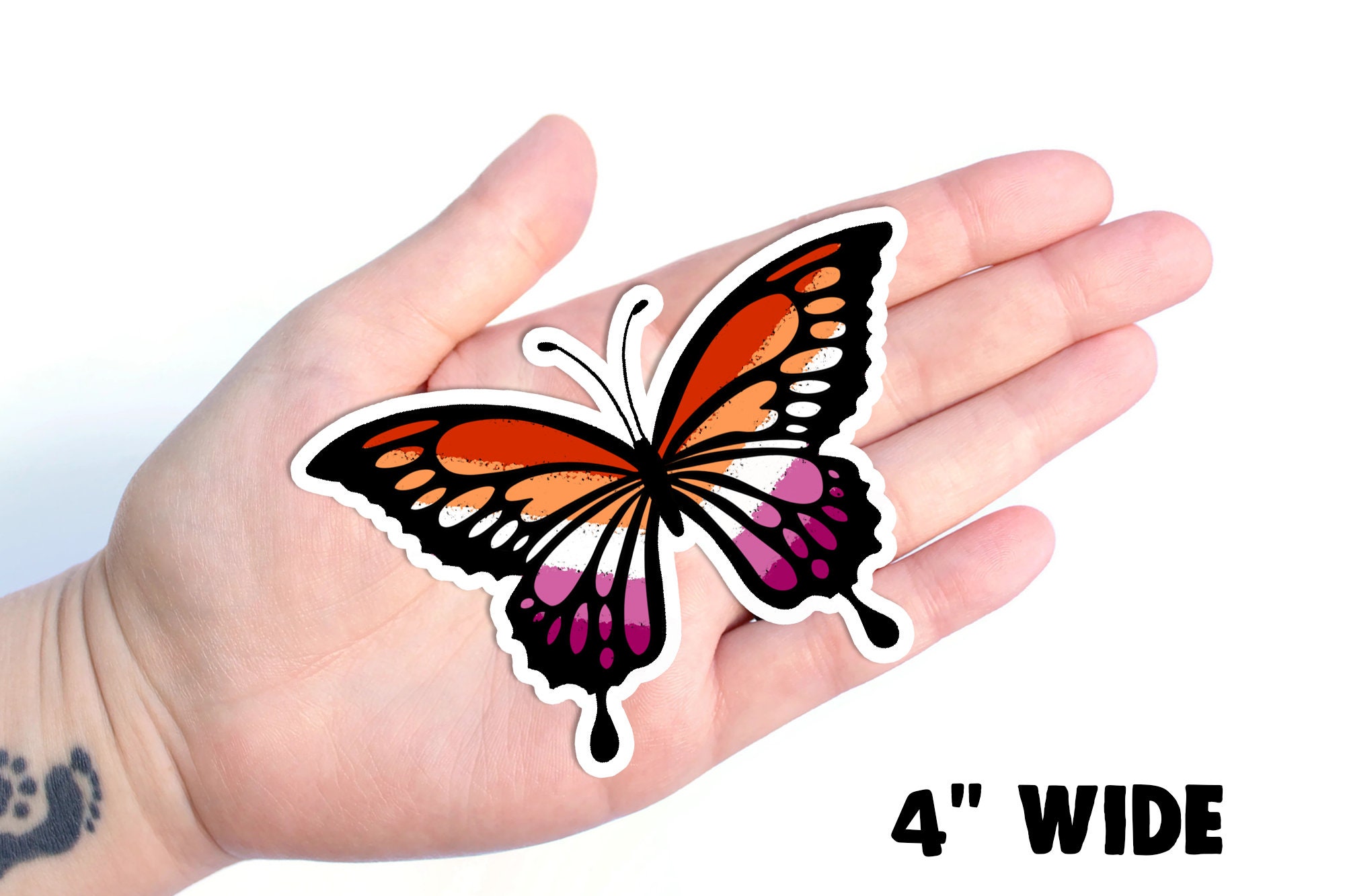 Lesbian Sticker Butterfly Sticker Lesbian Butterfly Sticker Etsy