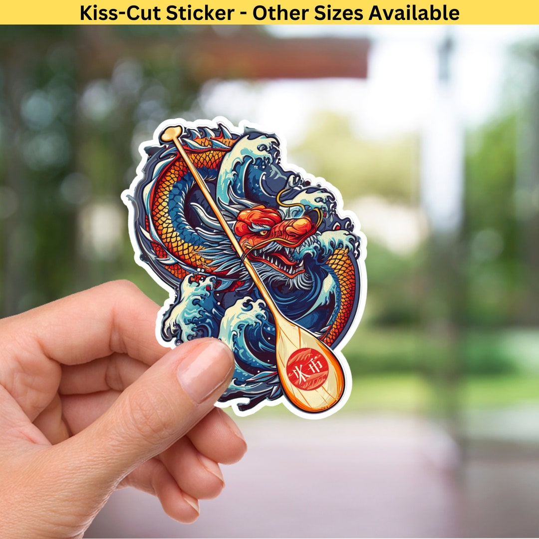 Dragon Boat Festival Decal, Chinese Dragon Sticker, Water Sport Paddle ...