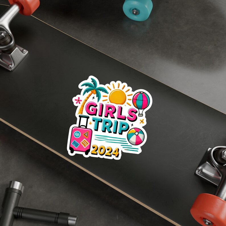 Girls Trip 2024 Sticker, Fun Vacation Decal, Travel Adventure Vinyl ...