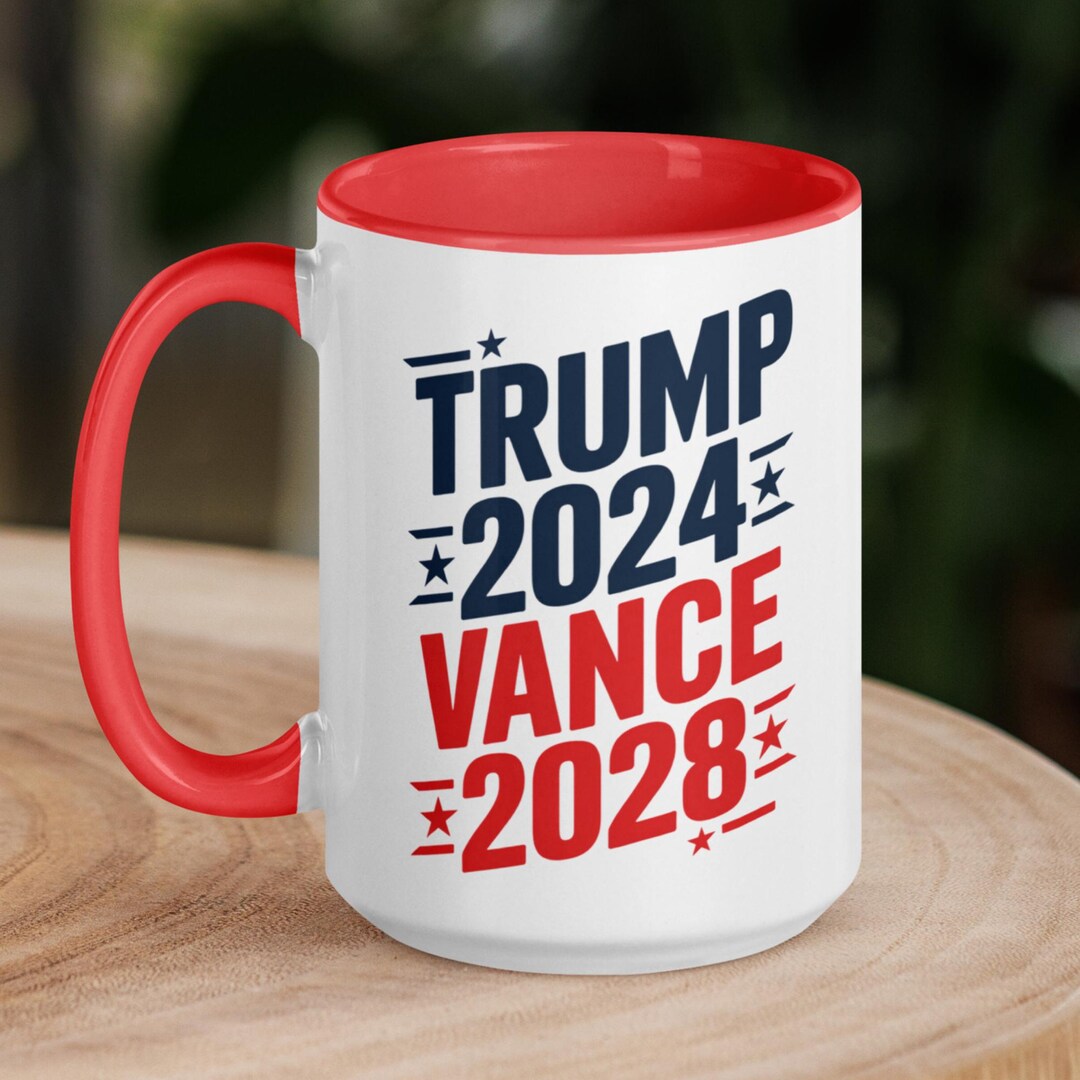 Patriotic Trump 2024 Vance 2028 Coffee Mug, Ceramic Mug Gift, 11oz 15oz ...