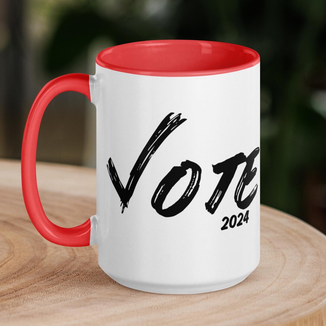 2024 Vote Checkmark Mug, Election Year Coffee Cup, Political Gift ...