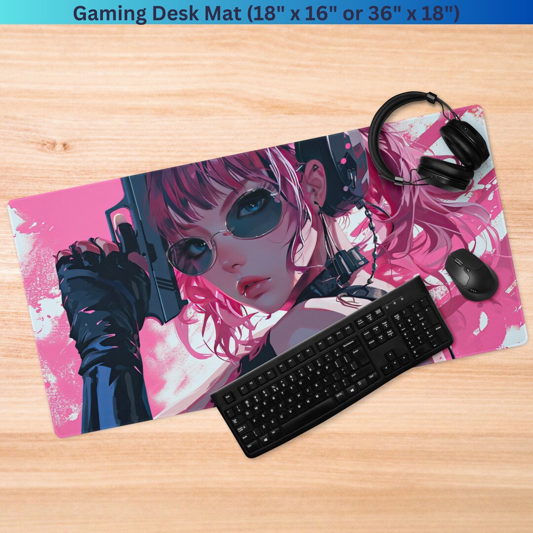 Elegant Anime Gamer Mat, Transform Your Gaming Space, Add a Touch of ...