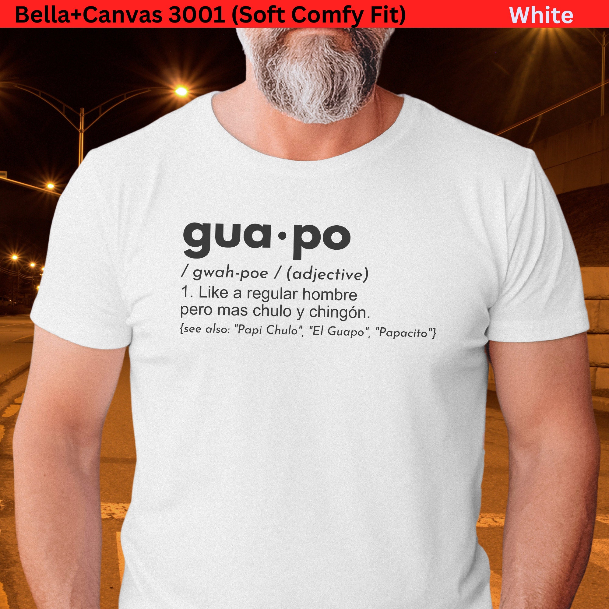 Guapo Definition Tee, Guapo T-shirt for Men Gift, Funny Tshirt for Men ...