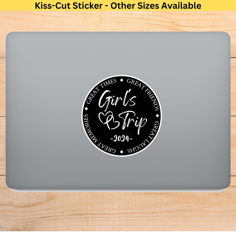 Memorable 2024 Girls Trip Collectible Kiss-cut Sticker, BFF Getaway ...