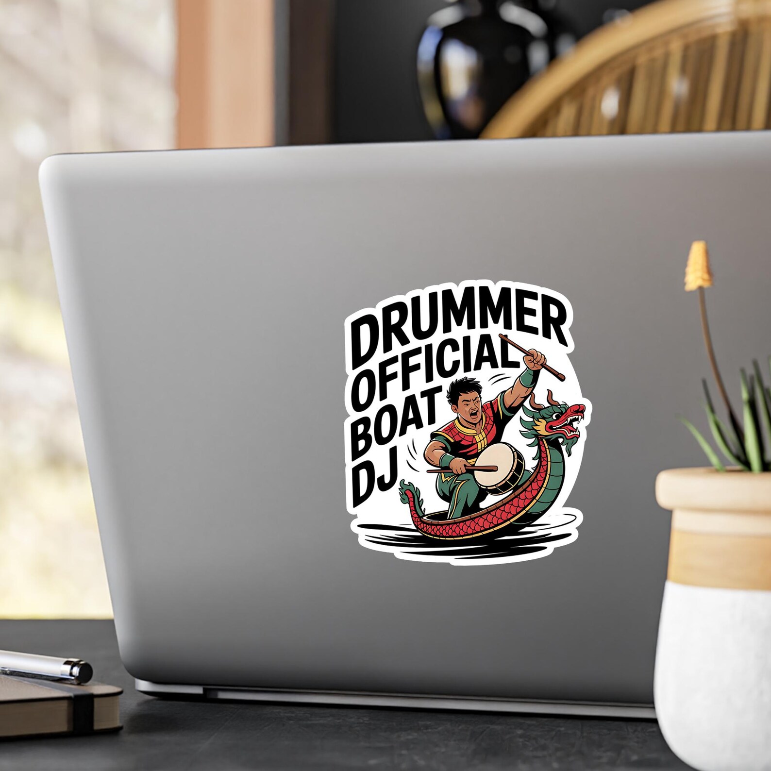 Dragon Boat Drummer Sticker: Official Boat DJ Glossy Vinyl Decal - Etsy