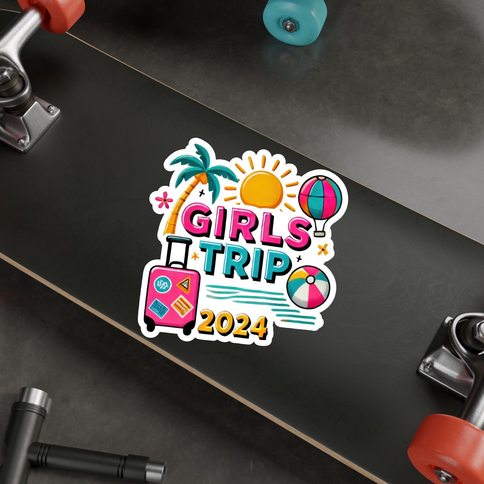 Girls Trip 2024 Sticker, Fun Vacation Decal, Travel Adventure Vinyl ...