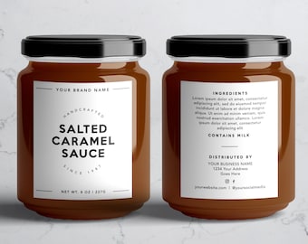 Honey Jar Label Template | Etsy