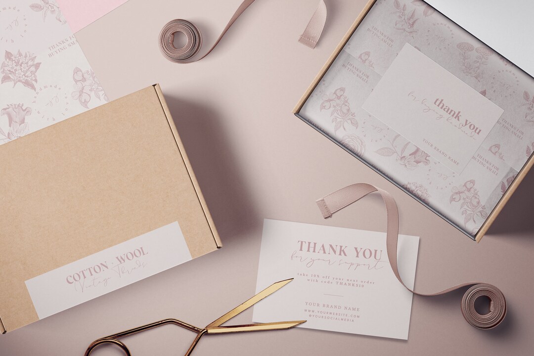 Editable Branded Packaging Template Bundle, Add Your Logo Packaging ...