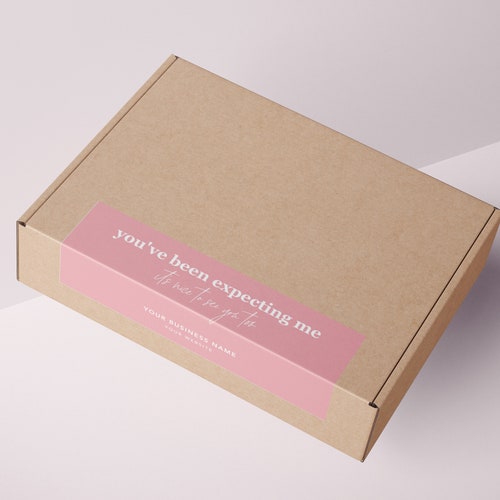 Editable Box Label Template Custom Packaging Labels Order Etsy