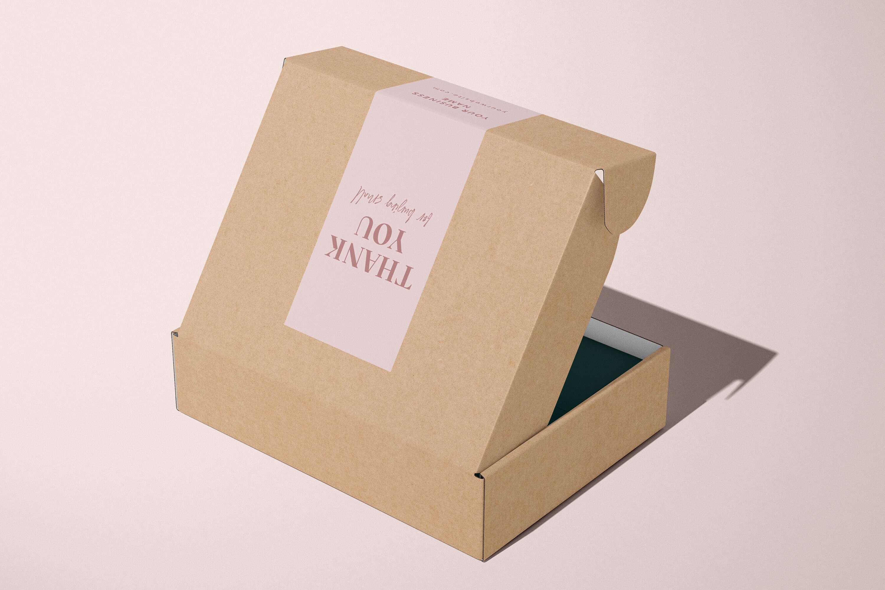 Modern Minimalist Editable Packaging Label Editable Box Seal