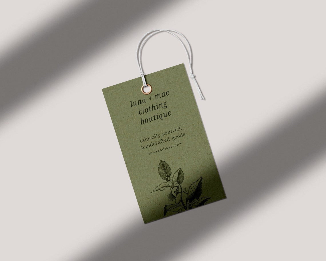 Hang Tag Template Floral Hang Tag Editable Printable Product - Etsy