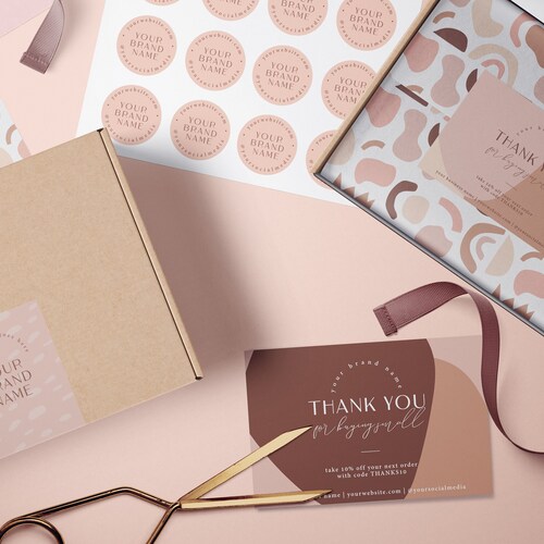 Editable Branded Packaging Template Bundle Editable Packaging - Etsy