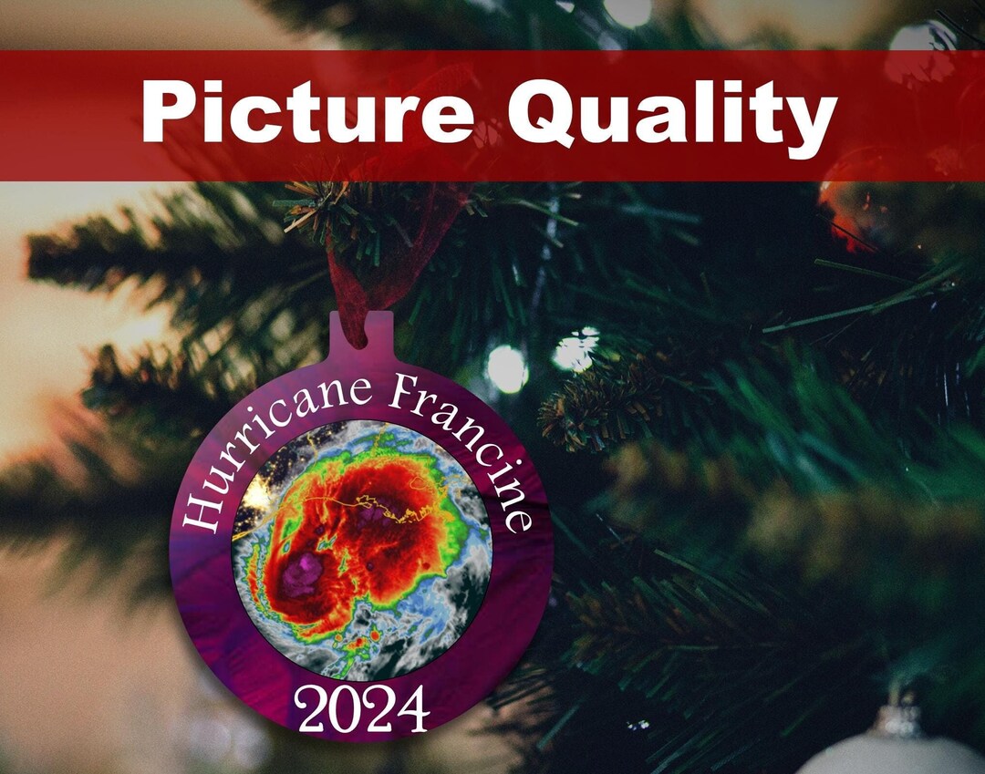 Hurricane Francine, Hurricane Francine Ornament, Christmas Ornament ...