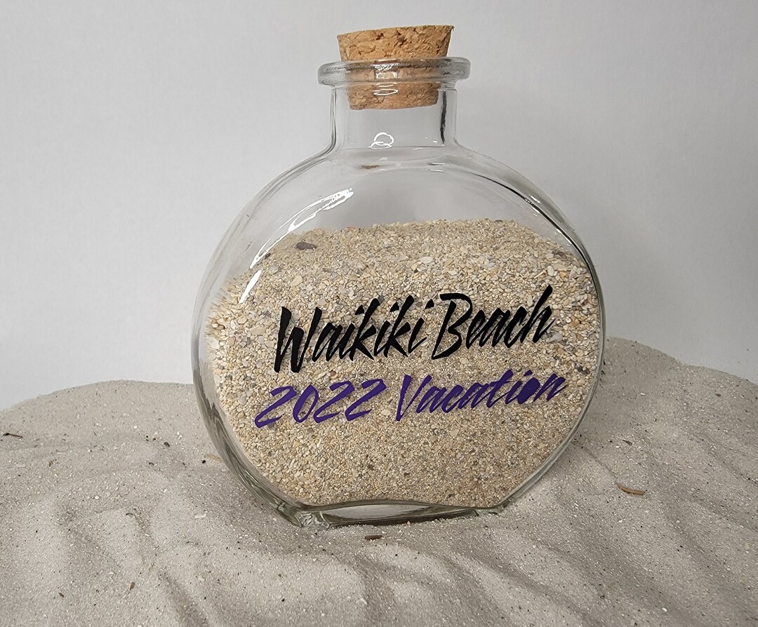 Personalized Destination Sand Jar, Vacation Keepsake - Etsy