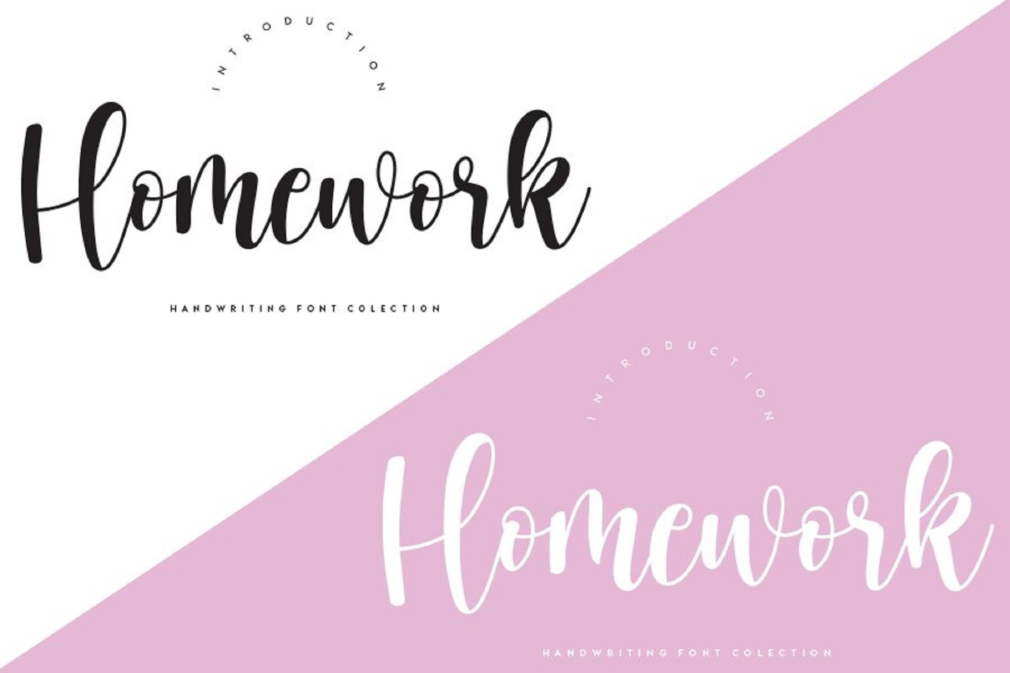 Homework Font Handwritten Font Brush Font Calligraphy Font | Etsy