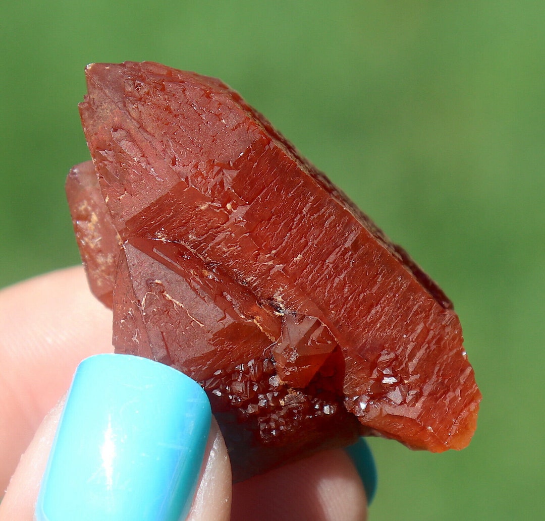 Red Quartz Ferruginous Quartz Crystal Cluster From Morocco 4.2 Cm's - Etsy