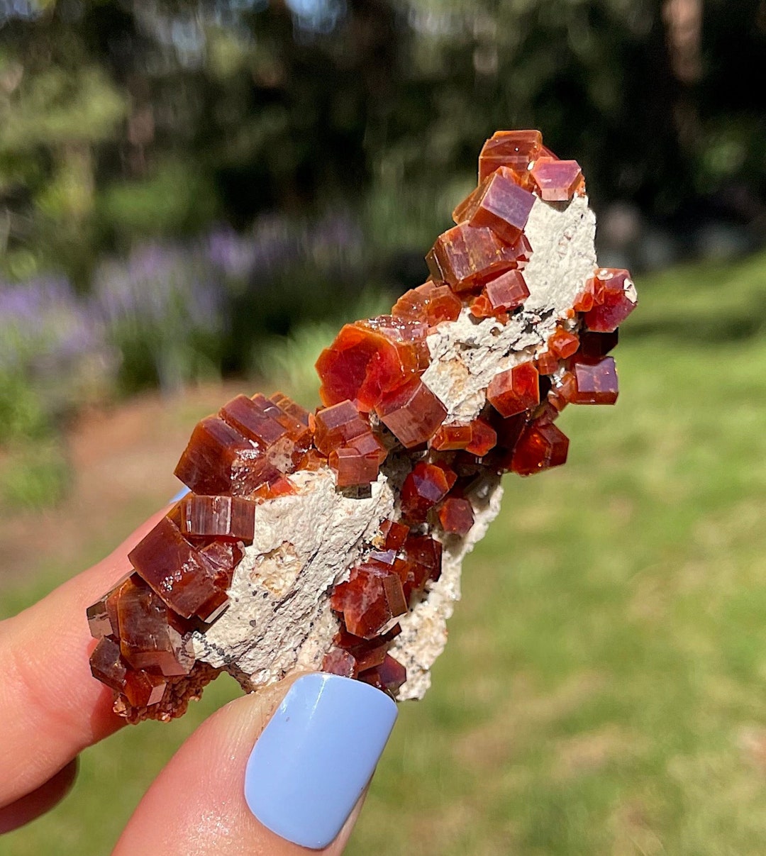 Vanadinite Large Bright Red Crystals on Matrix From Morocco - Etsy