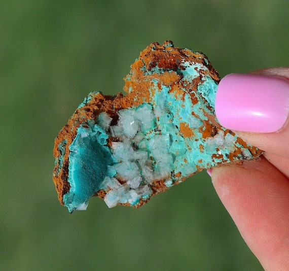 Mexico Rosasite On Matrix Electric Teal Blue Color Home Décor Rocks ...