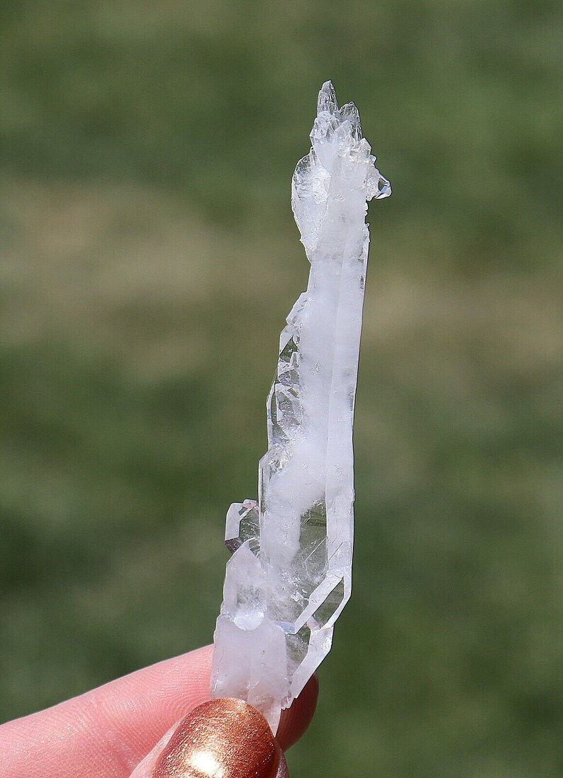 Faden Quartz Crystal Long And Slender Cluster From Pakistan Home ...
