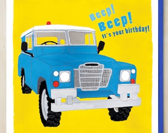 Land Rover Birthday Cards - Etsy UK