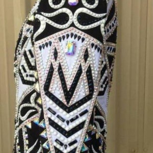 Show Jacket With YKK Zipper 100% Glass Stones Western Custom Rodeo ...