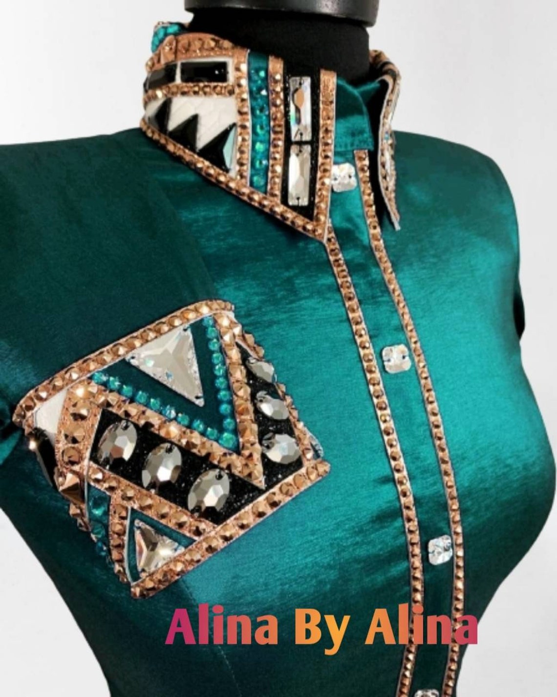 Western Custom Rodeo Queen Showmenship Shirt in Stretchable | Etsy