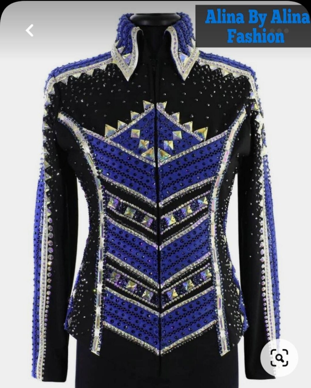 Western Custom Showmanship Women Show Jackets With Black Base and Color ...