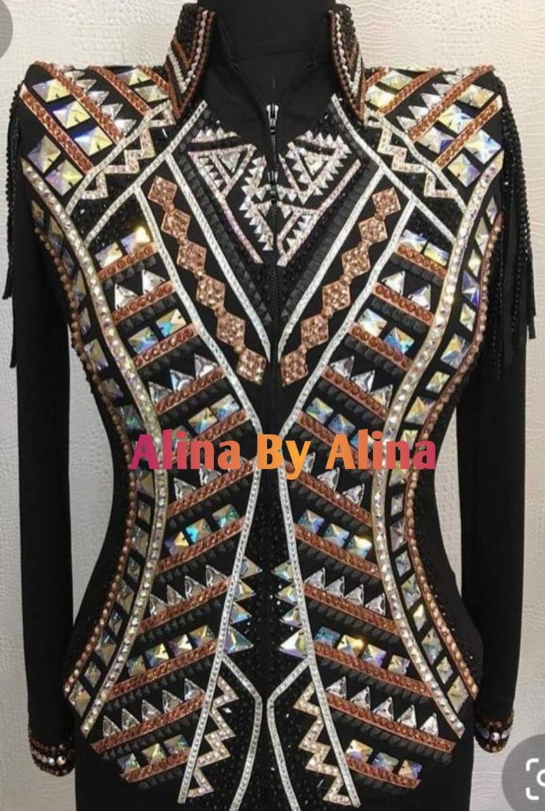 Western Custom Show Vests With Matching Shirt Bling in Cuff - Etsy