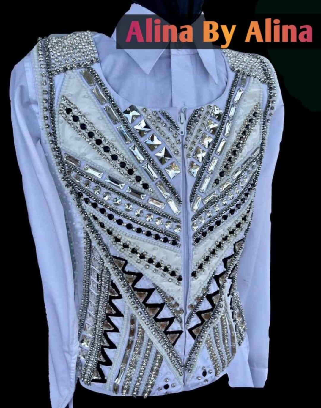 Western Custom Rodeo Queen Showmanship Horsemanship Women Rail Show ...