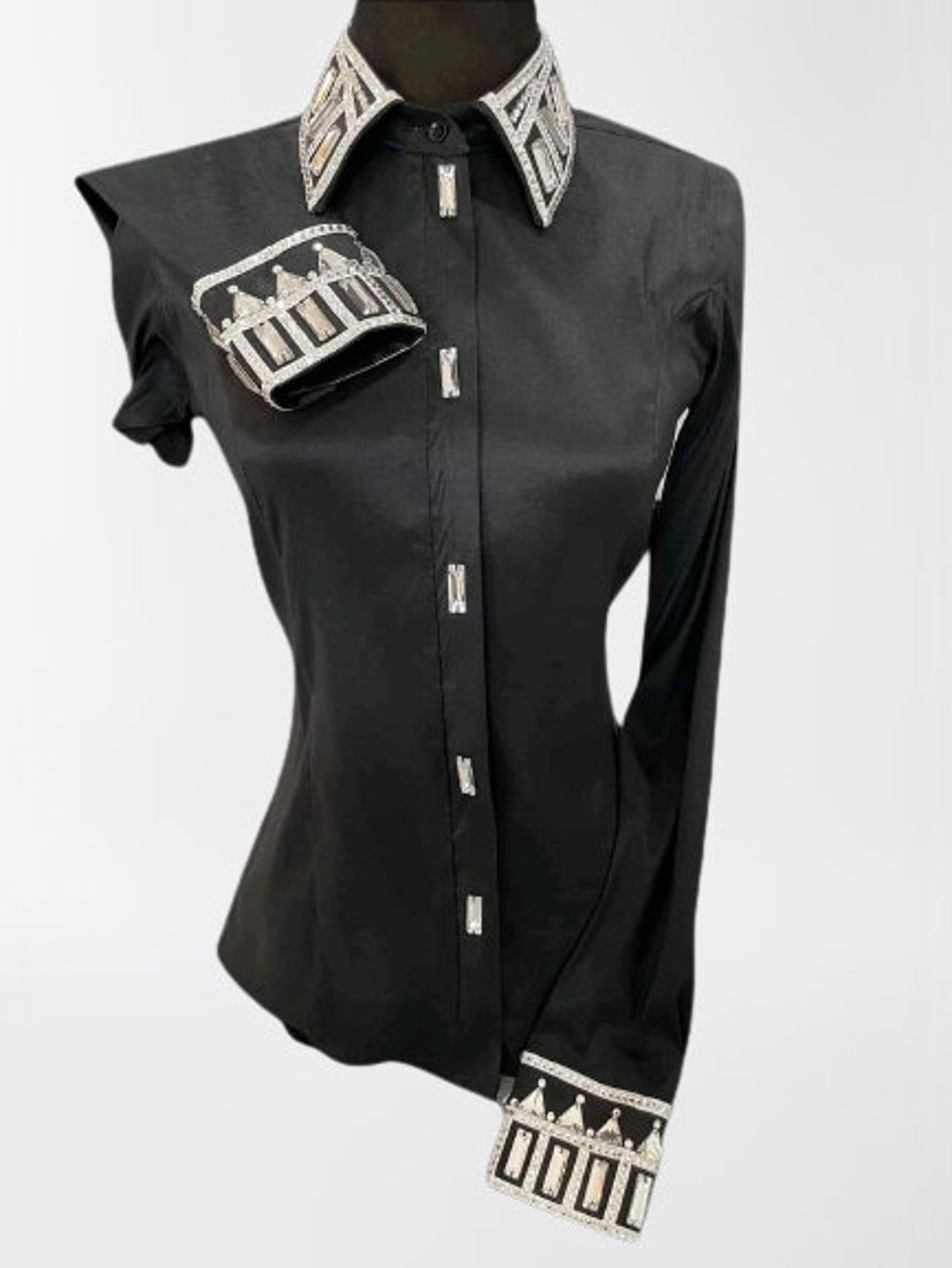 Western Custom Show Shirts With Front and Back Stone Accents and ...