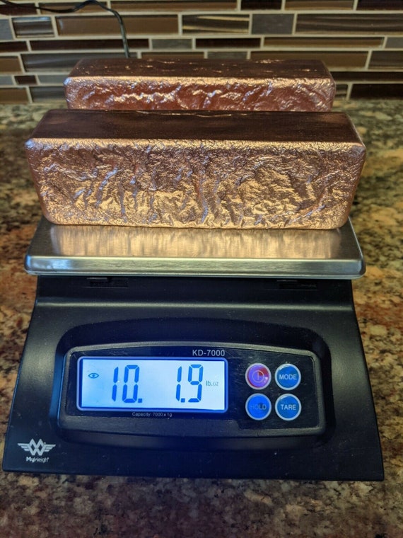10lbs Hand Poured Pure Copper Ingot Bars .999 FINE - Etsy