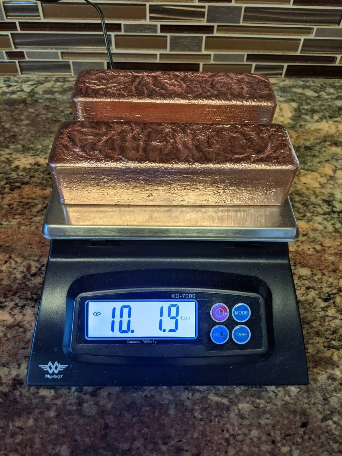 10lbs Hand Poured Pure Copper Ingot Bars .999 FINE - Etsy