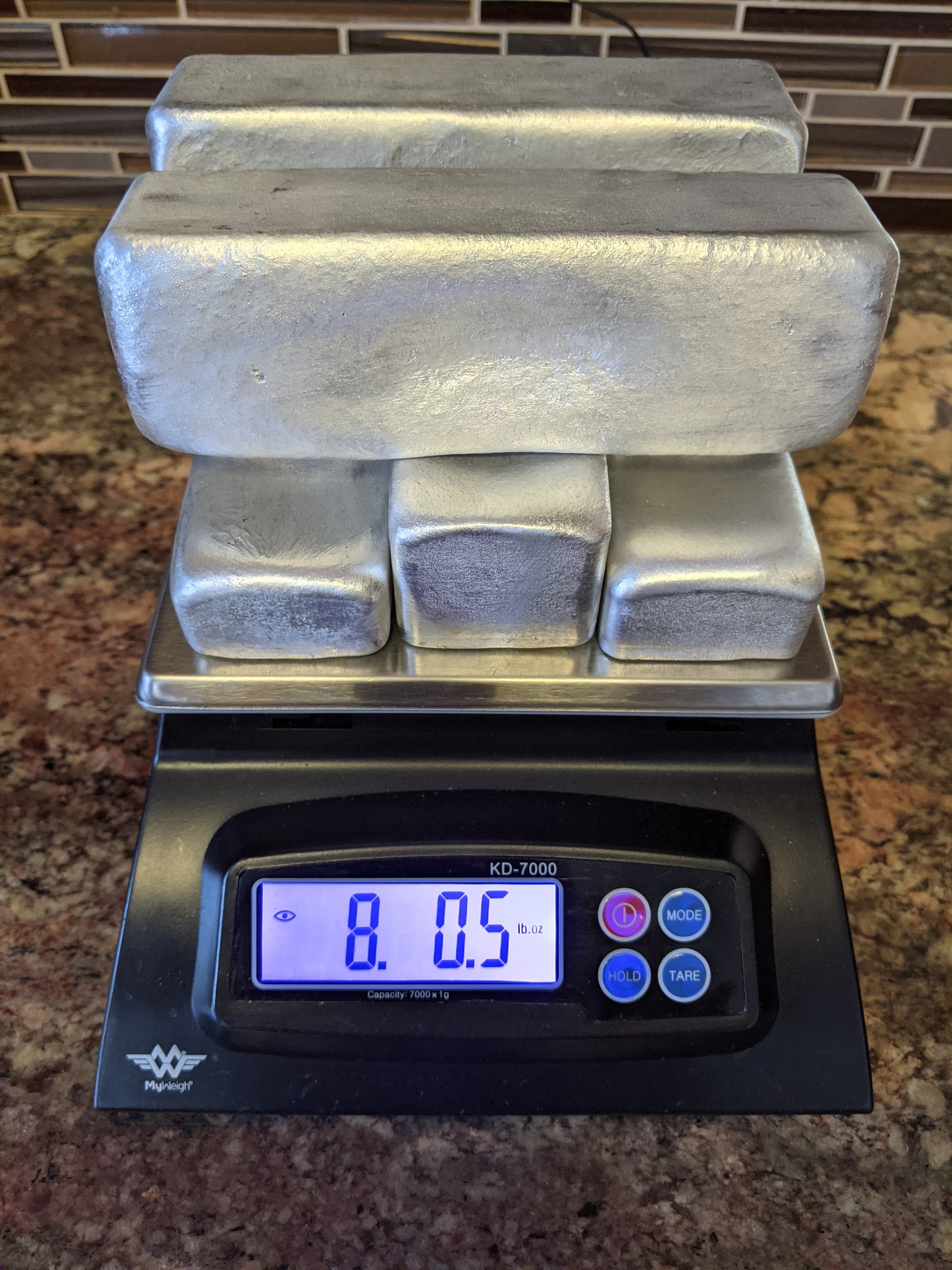 8lbs Hand Poured Pure Aluminum Ingot Bars - Etsy