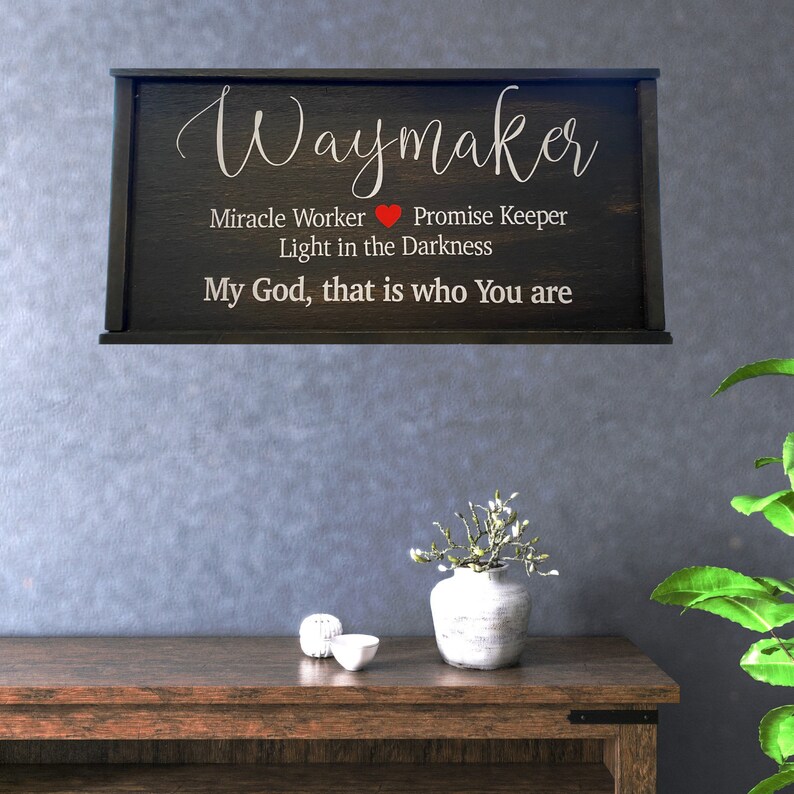 Waymaker Lyrics Wooden Sign | Etsy