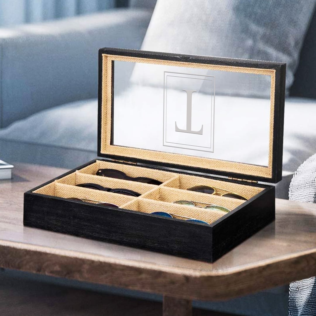 Personalized Wooden Sunglasses Box, Wooden Sunglasses Box, Engraved ...