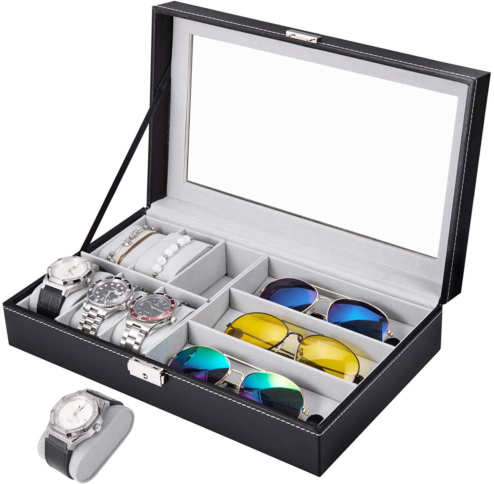 Watch Box,watch Box for Men 6,wood Watch Box Drawer,5th Anniversary ...